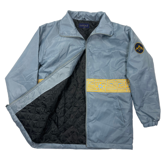 Hijaz Meander Nightwalker Padded Jacket Retro Patch in Gray - JK002 ...